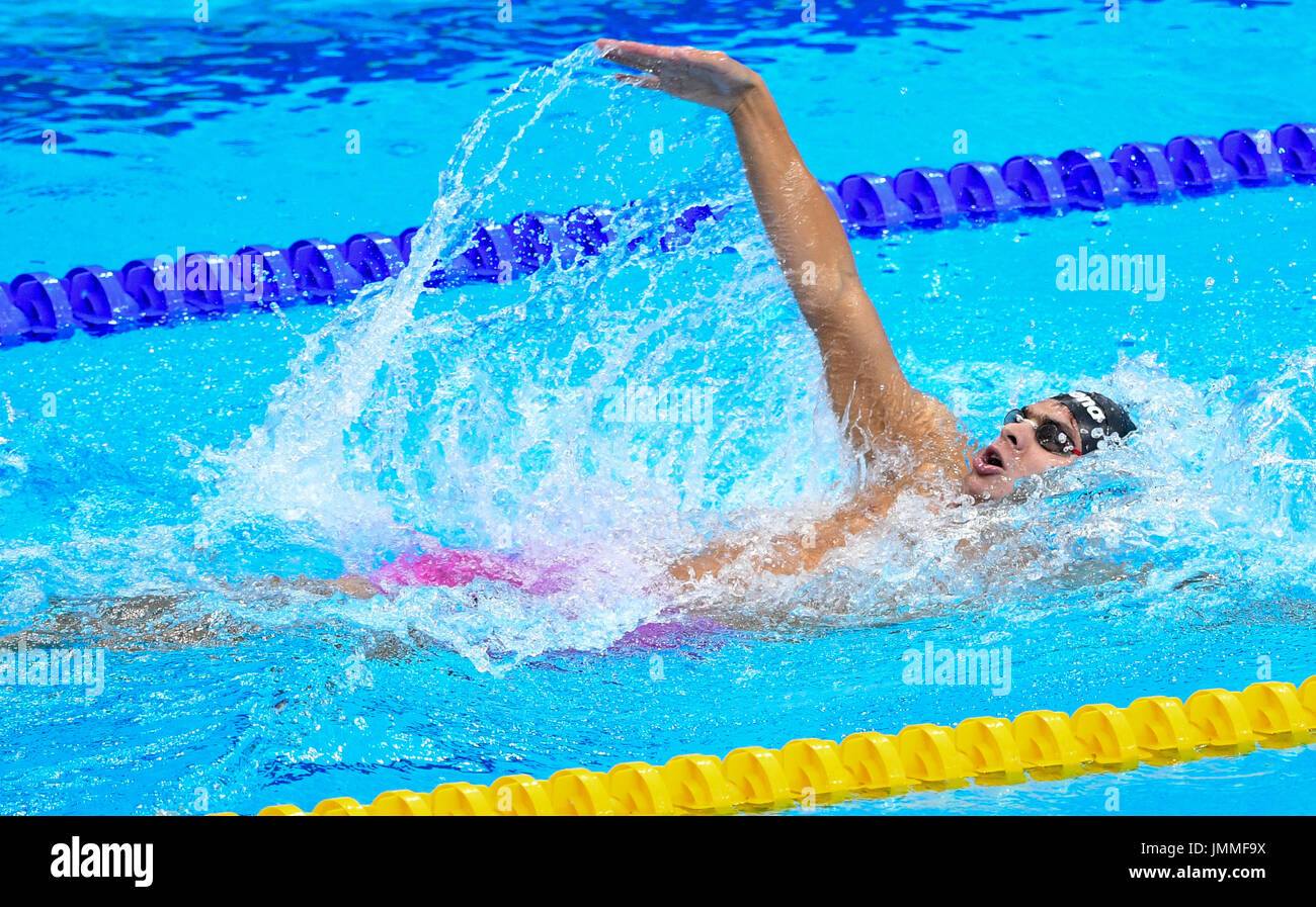 Budapest, Hungary. 28th July, 2017. Evgeny Rylov from Russia in action ...