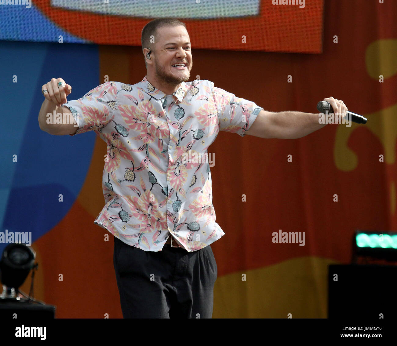 New York, New York, USA. 28th July, 2017. Lead vocalist DAN REYNOLDS ...