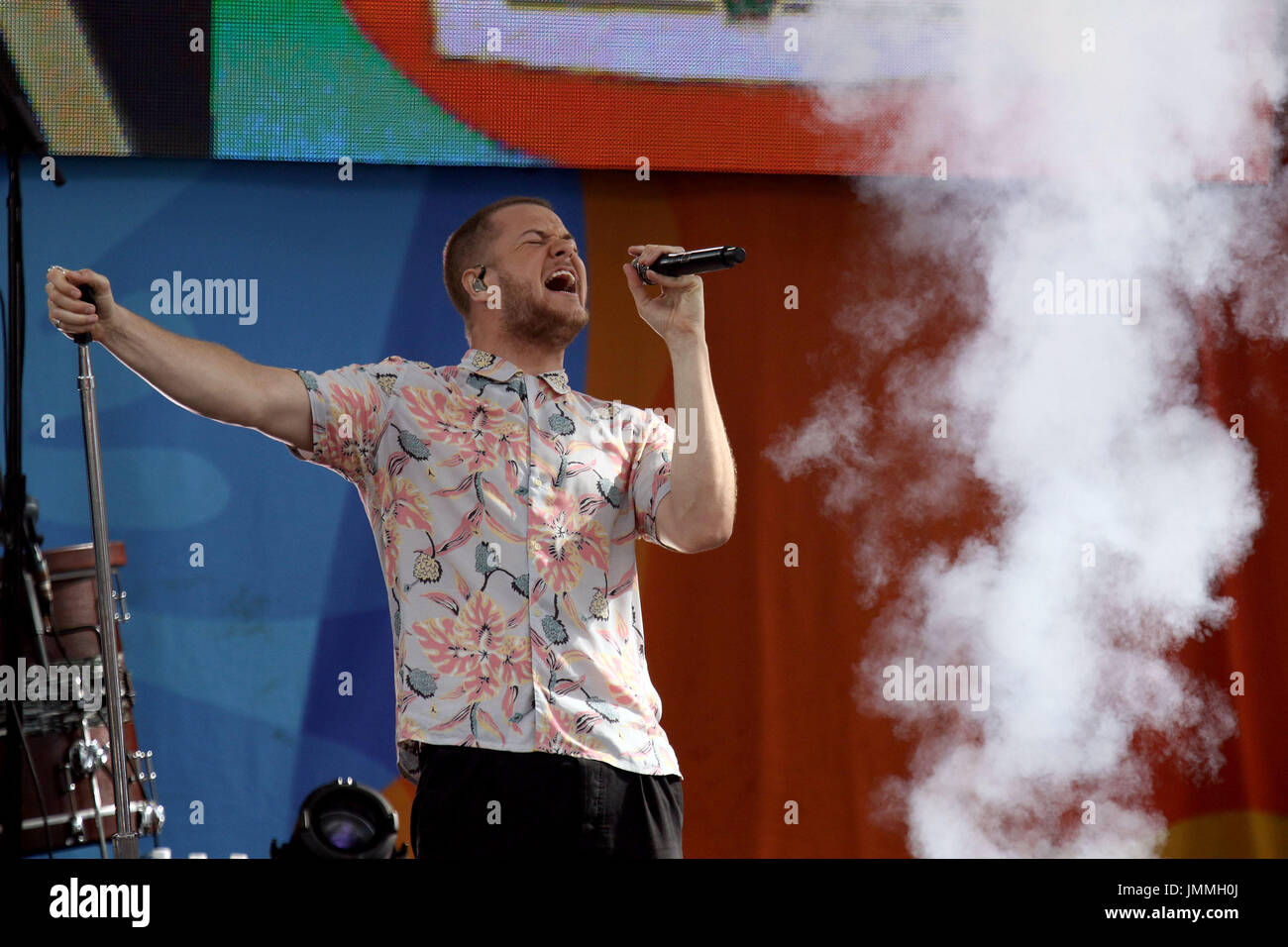 New York, New York, USA. 28th July, 2017. Lead vocalist DAN REYNOLDS ...