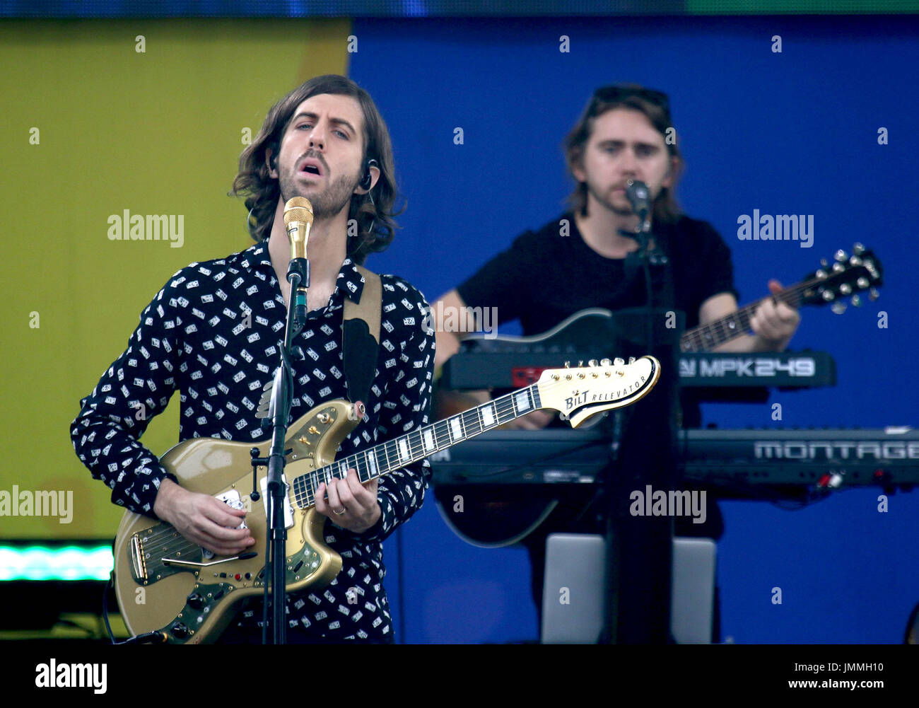 New York, New York, USA. 28th July, 2017. Lead guitarist DANIEL WAYNE ...