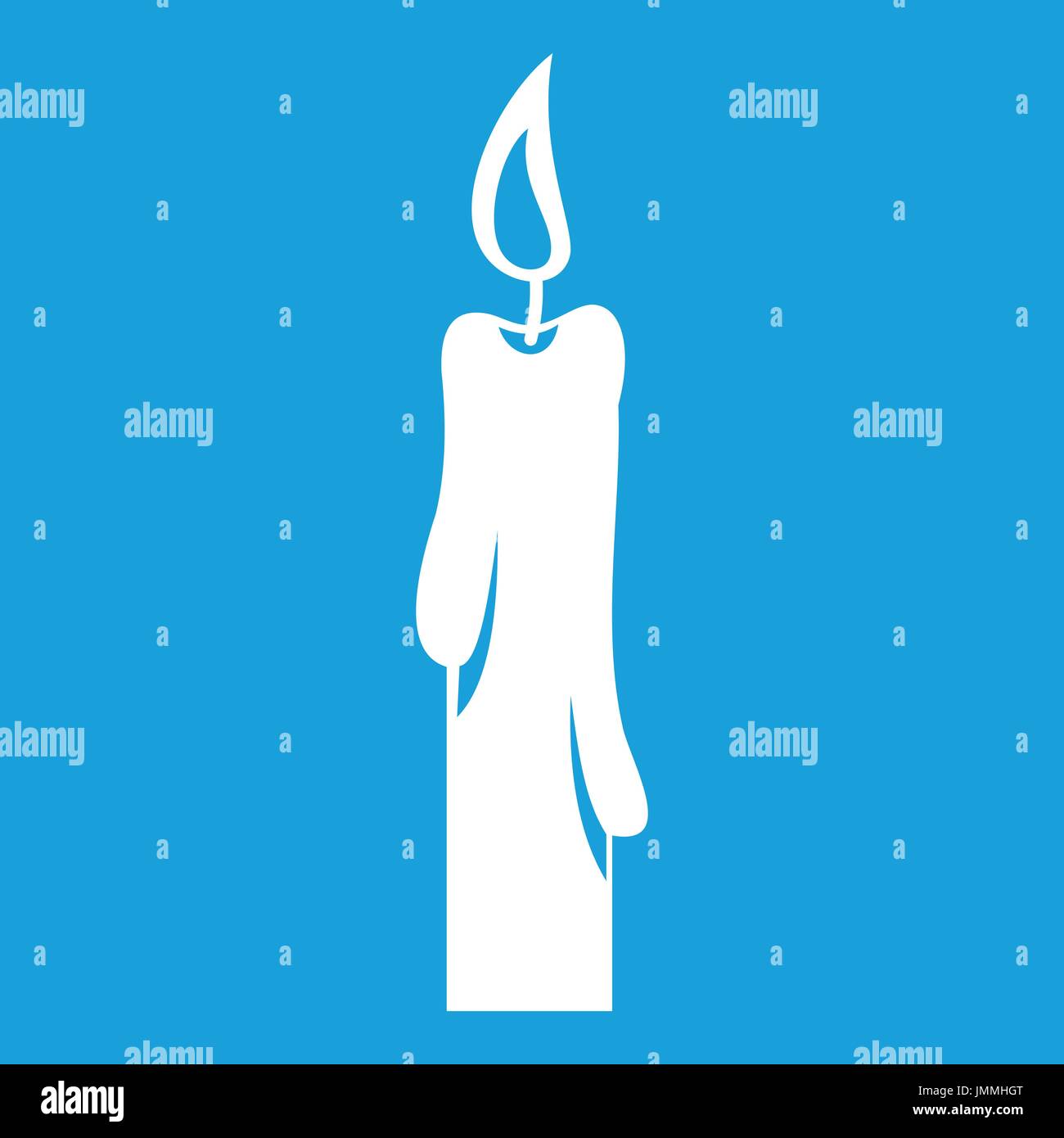 Candle icon white Stock Vector Image & Art - Alamy