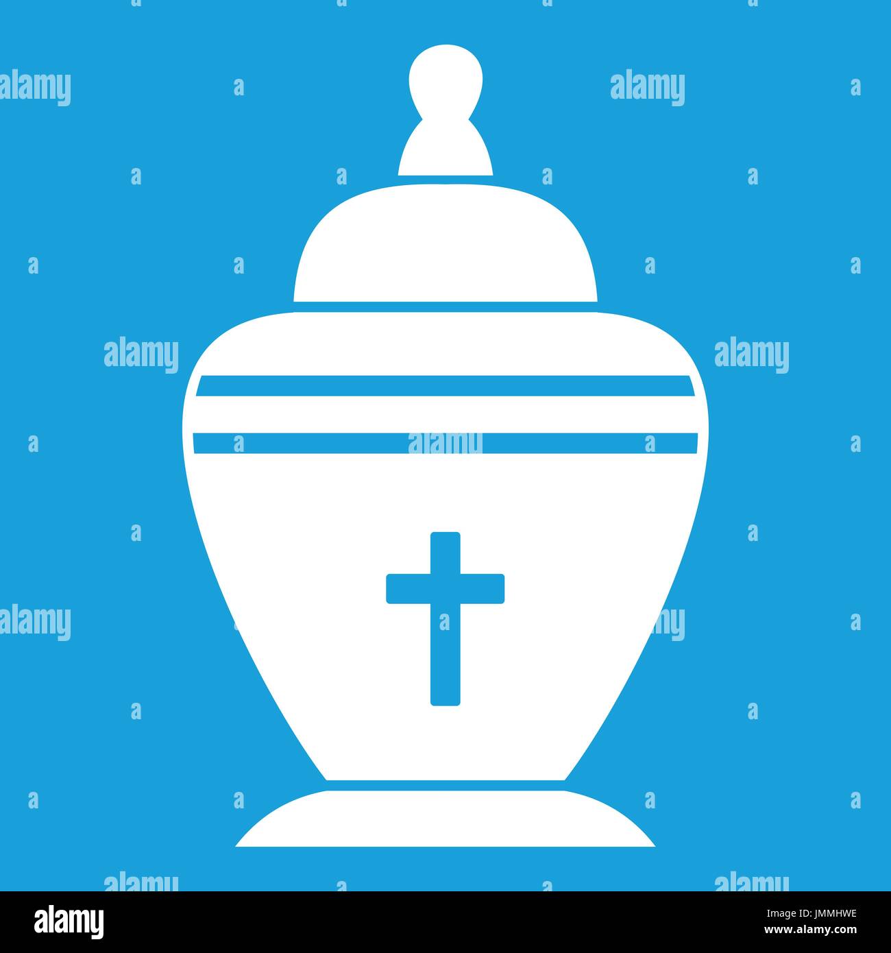 Urn icon white Stock Vector Image & Art - Alamy