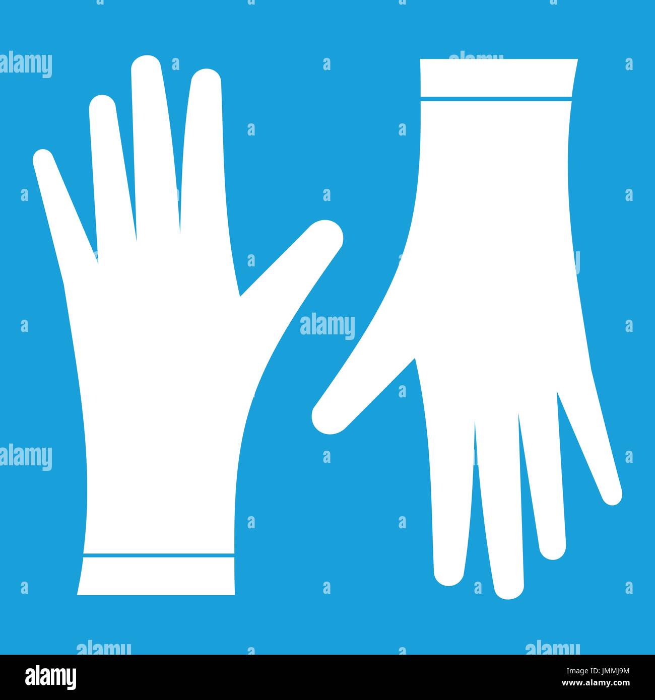Protective gloves icon white Stock Vector Image & Art - Alamy