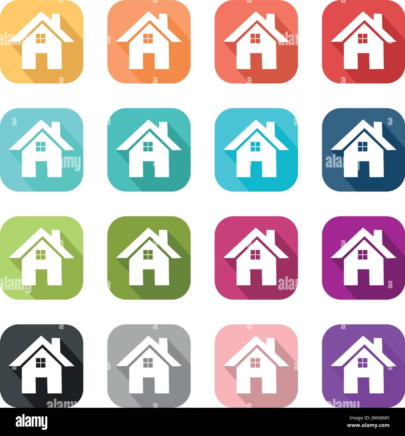 Colorful house icon Stock Vector Image & Art - Alamy