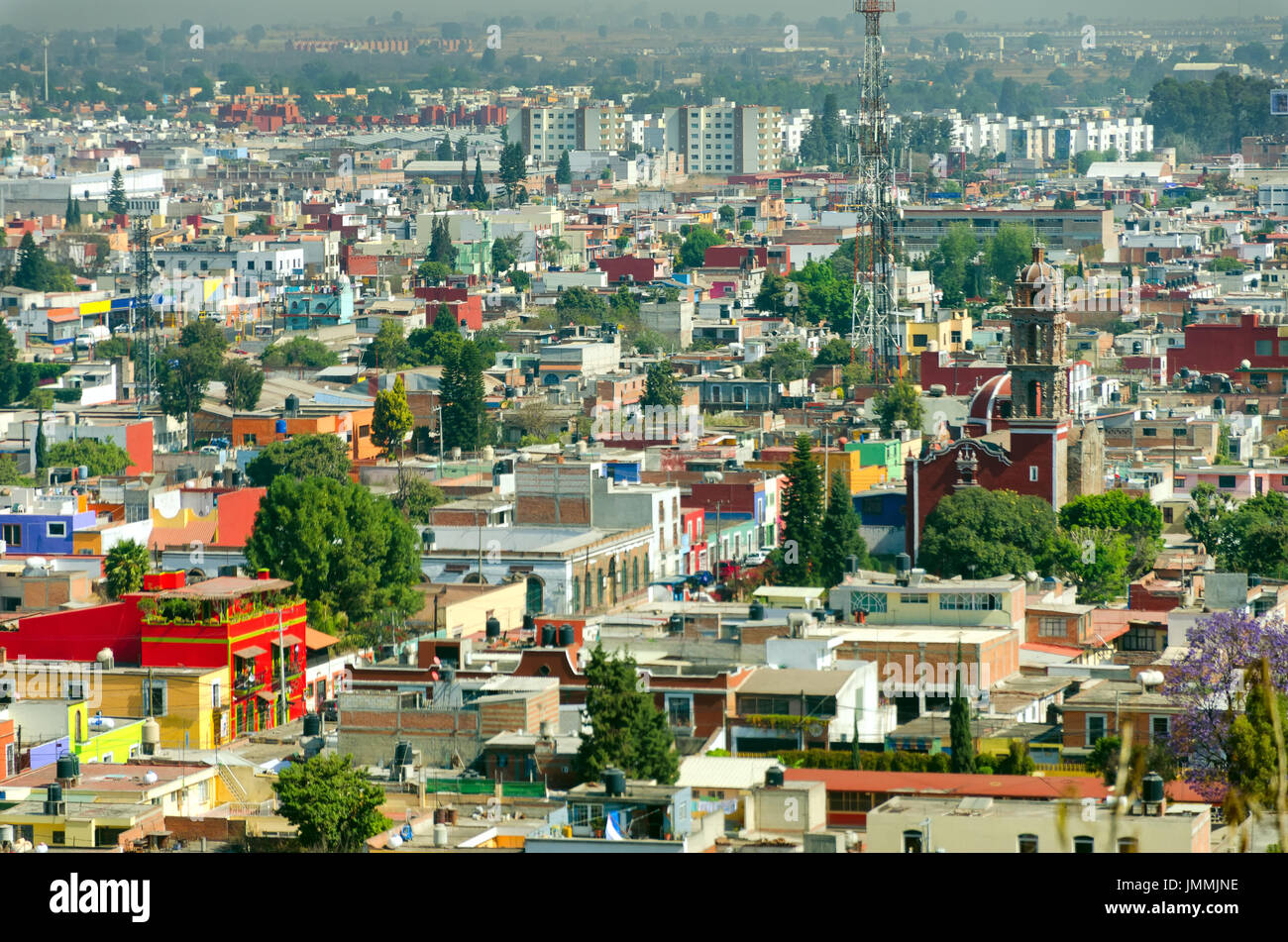 Cityscape of Puebla, Mexico Stock Photo - Alamy