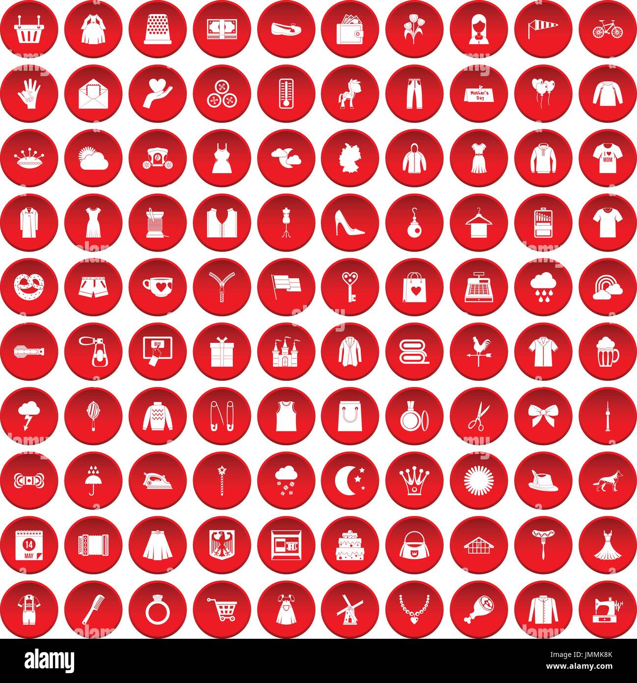 Red sun dress Stock Vector Images - Alamy