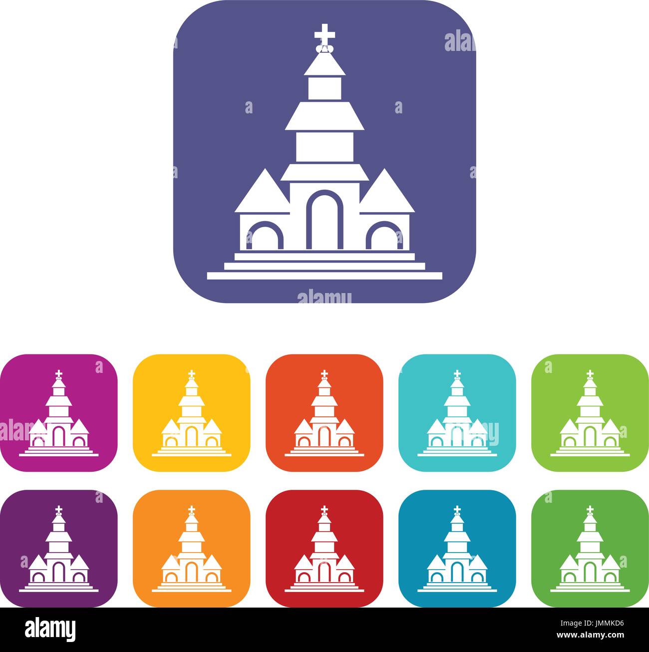 Church icons set Stock Vector Image & Art - Alamy