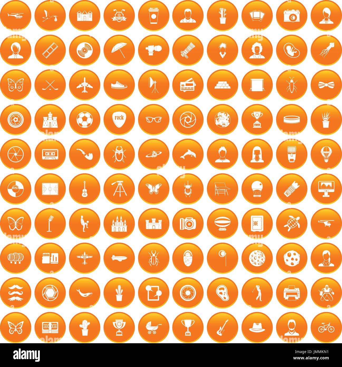 Cactus with orange flowers Stock Vector Images - Alamy