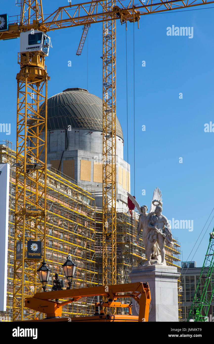 Berlin, Germany, downtown, Mitte district, construction site of the ...