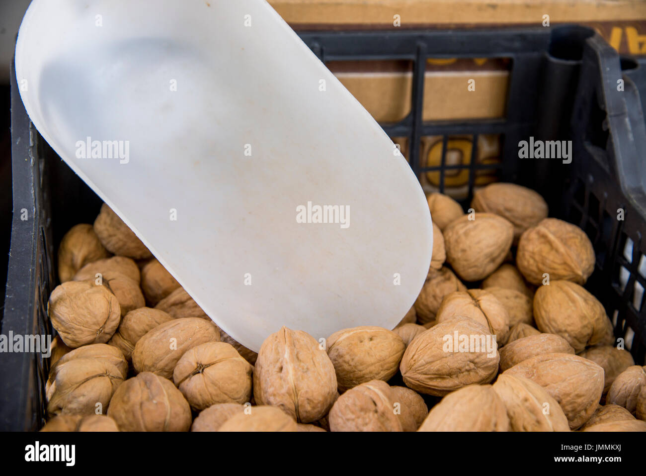 Italian Walnut in Food Market Cefalu - Italy, Sicily Stock Photo - Alamy