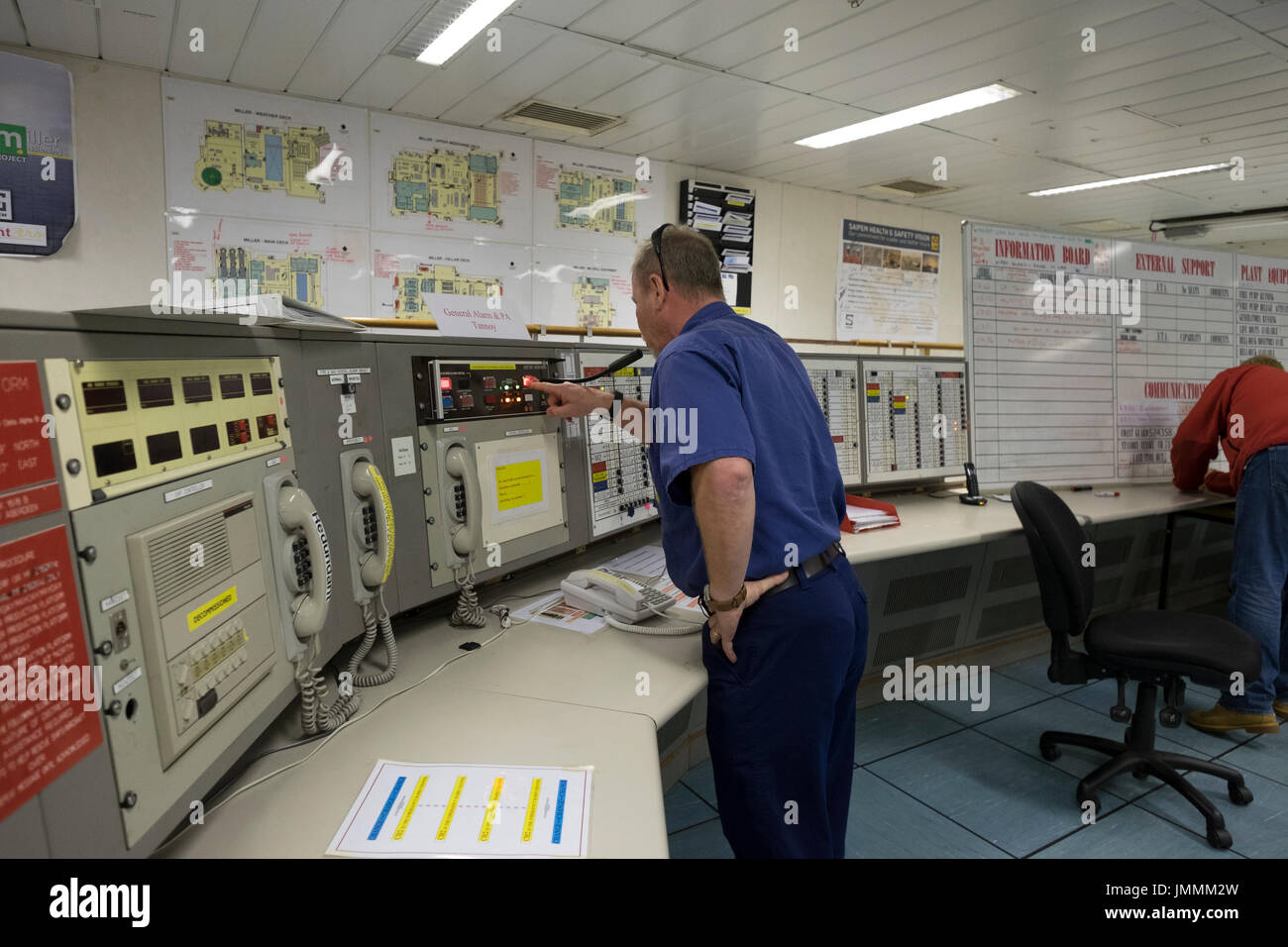Control room oil rig hi-res stock photography and images - Alamy