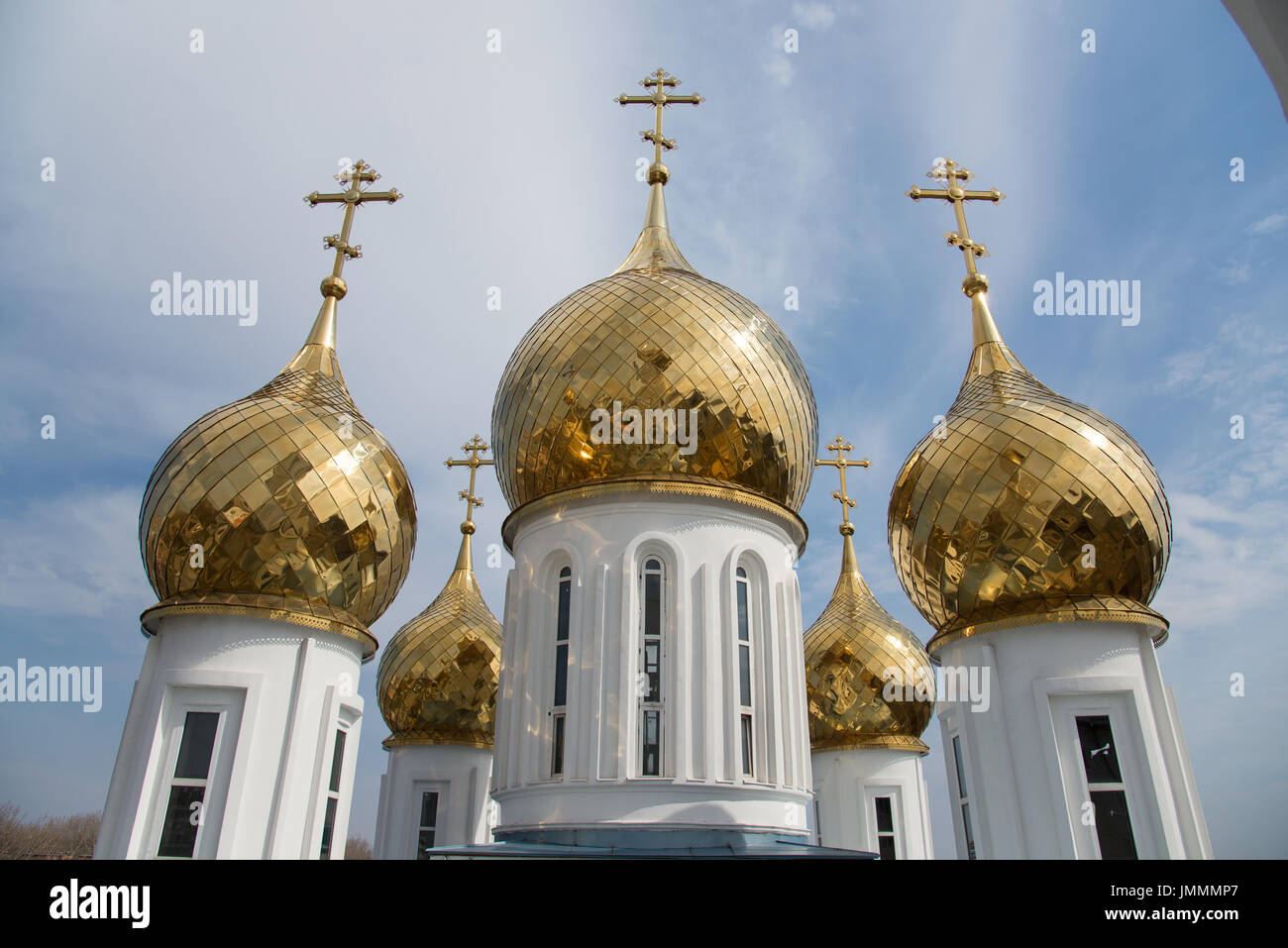 The great temple of the Virgin Healer in Russia Stock Photo - Alamy