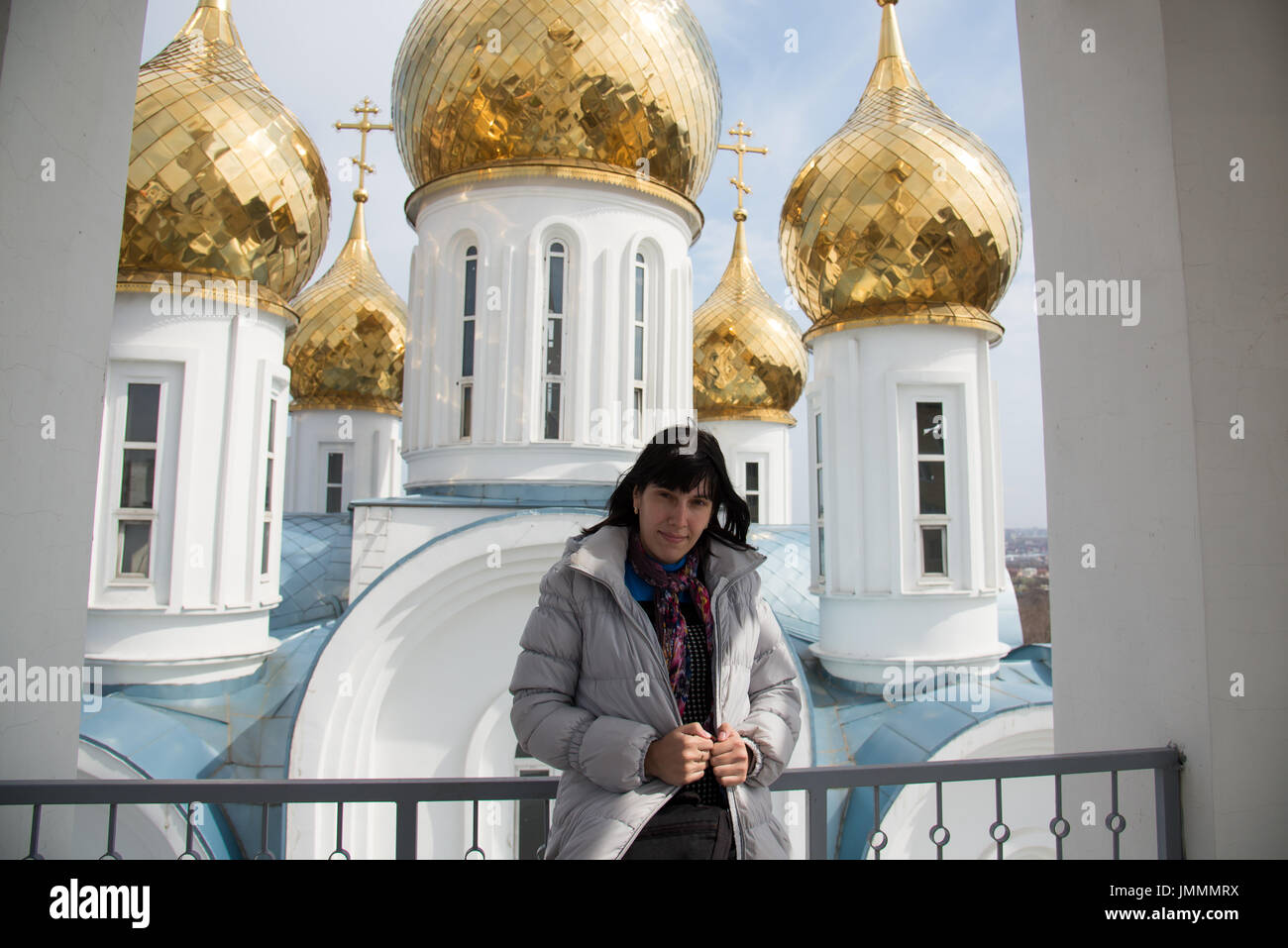 The great temple of the Virgin Healer in Russia Stock Photo - Alamy