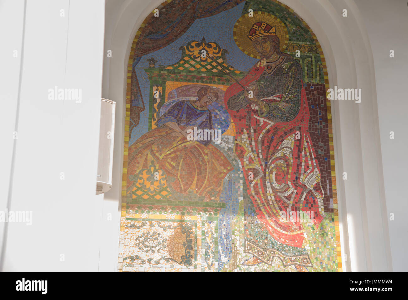 The great temple of the Virgin Healer in Russia Stock Photo - Alamy