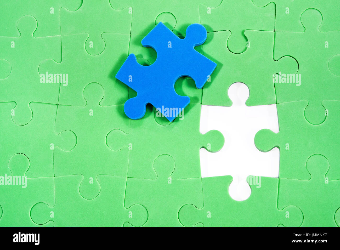 Puzzle with the missing one element, highlighted by another color and ...