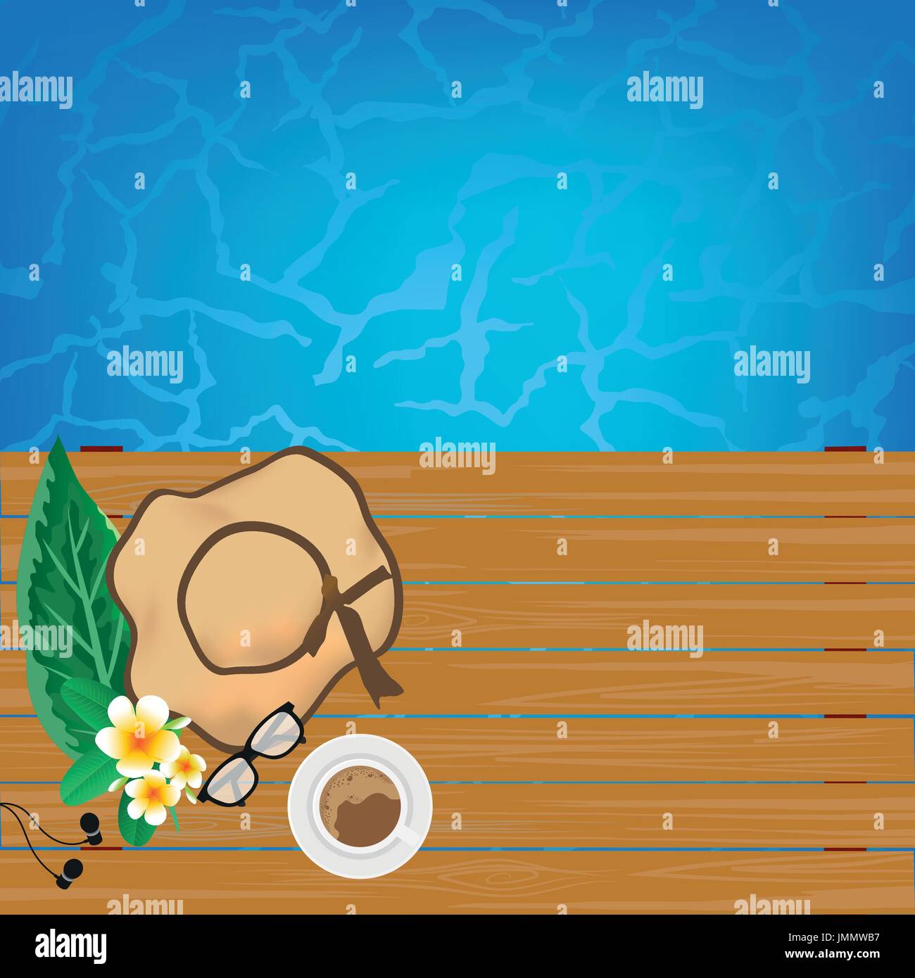 On table near coffee Stock Vector Images - Alamy