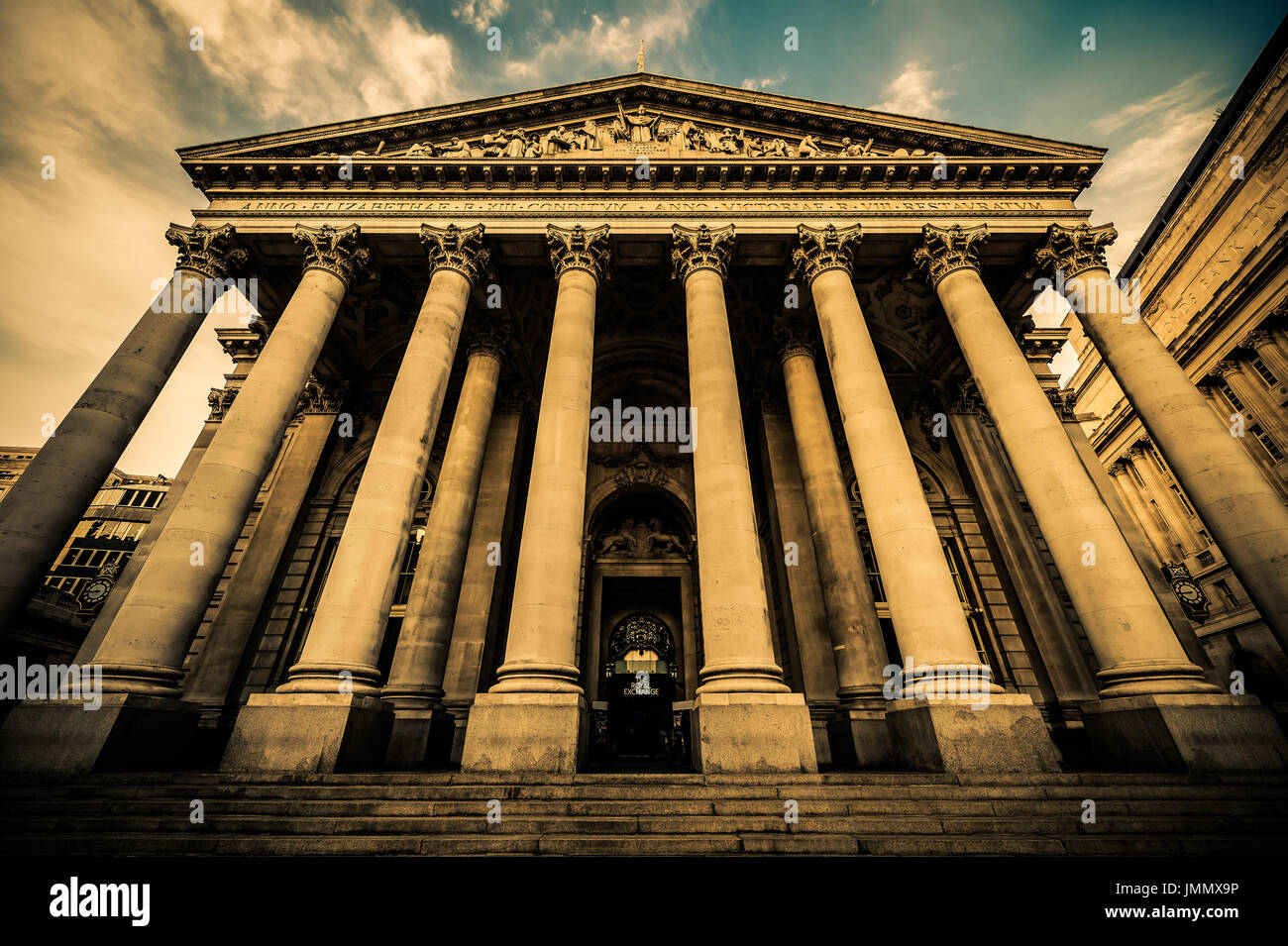 Royal exchange pillars hi-res stock photography and images - Alamy