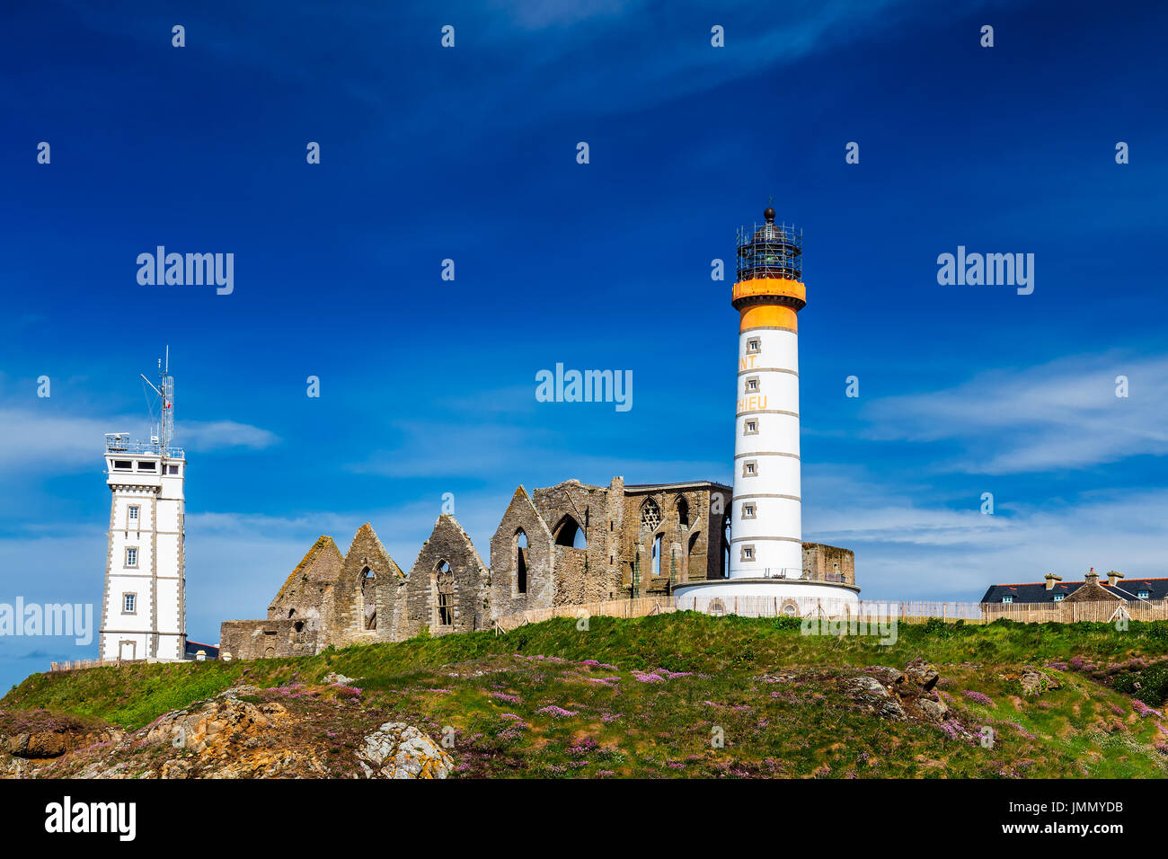 Phare de saint mathieu saint mathieu lighthouse hi-res stock ...