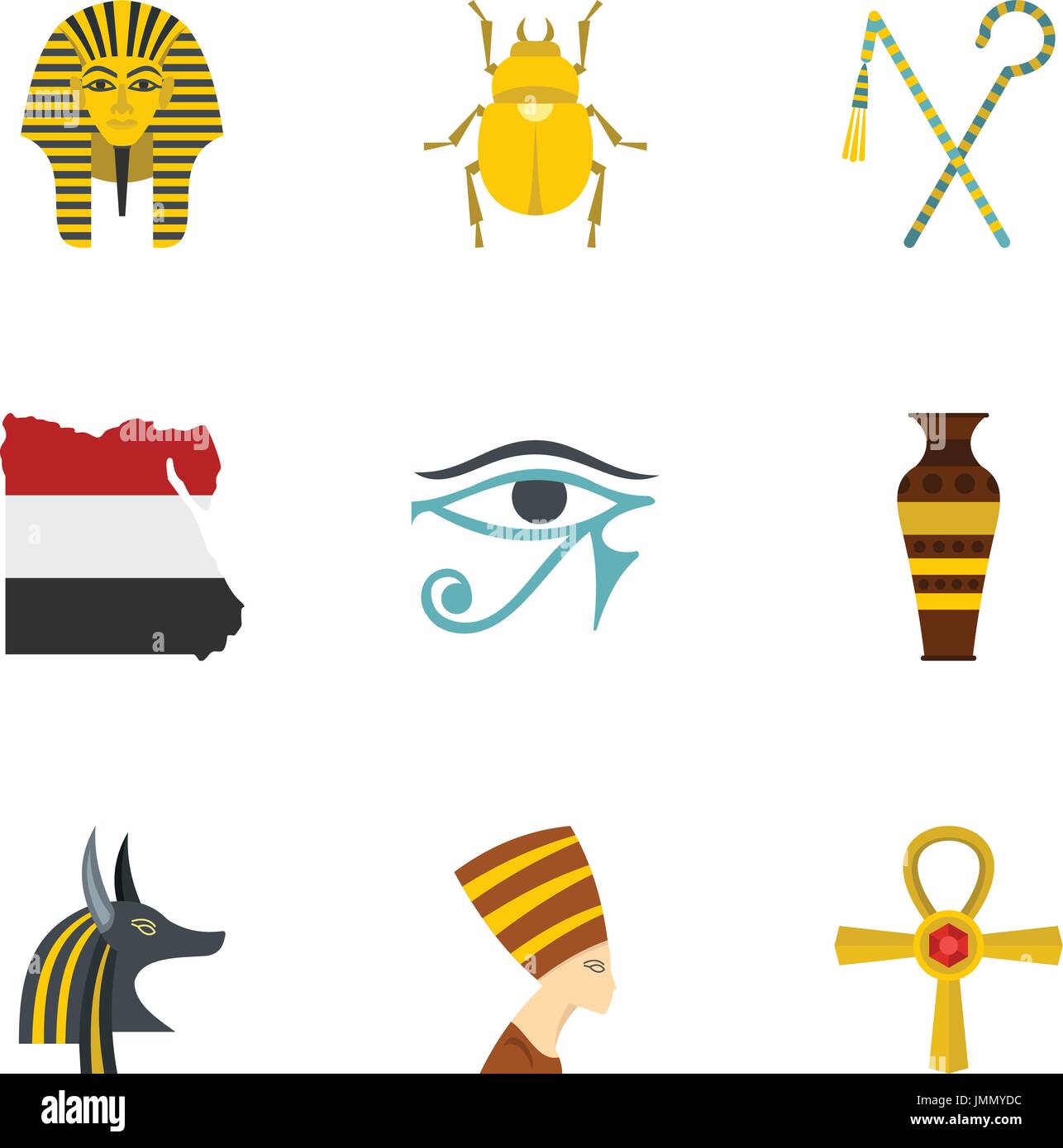 Egypt history icons set, cartoon style Stock Vector Image & Art - Alamy