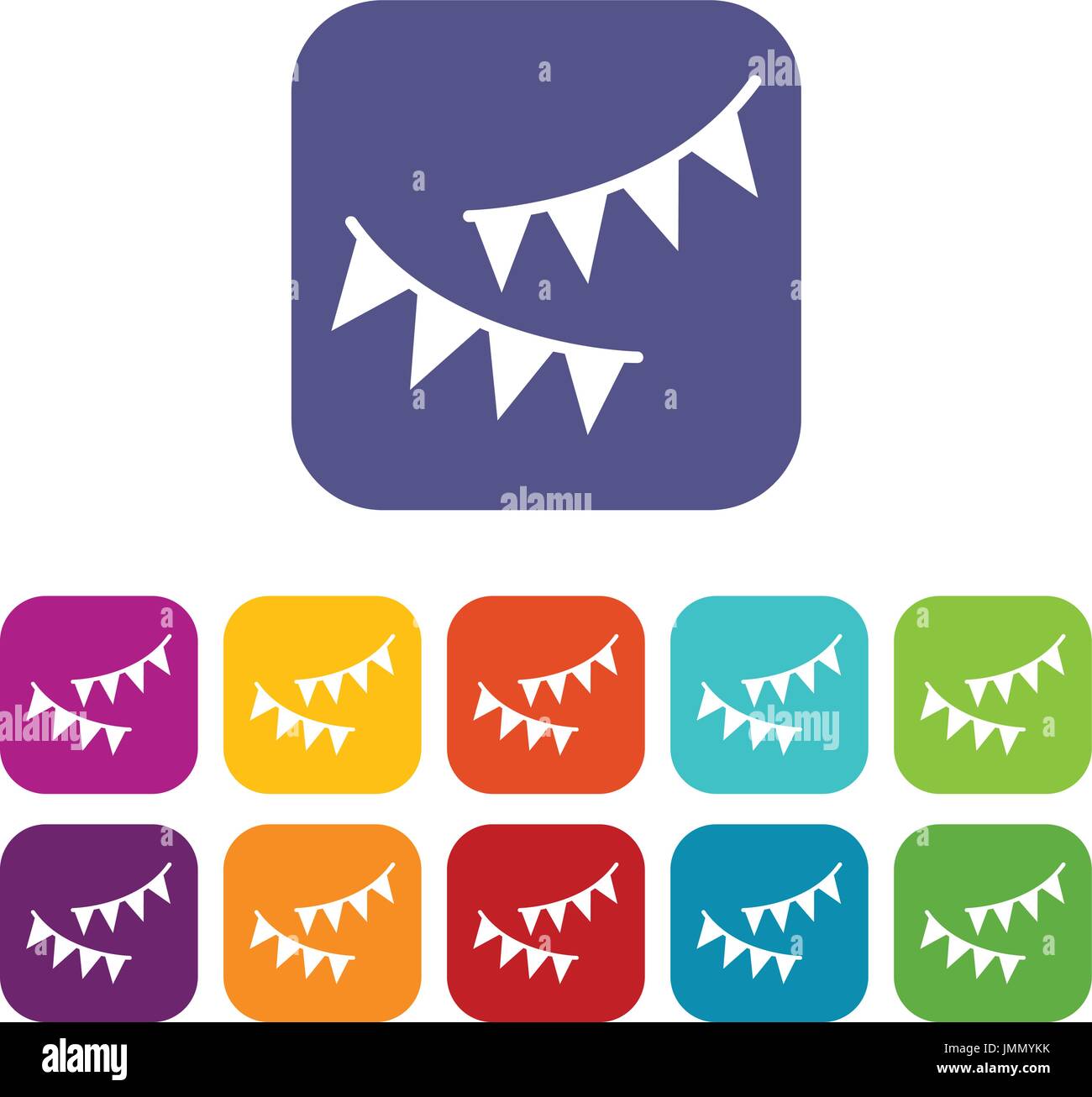 Holiday flags icons set Stock Vector Image & Art - Alamy