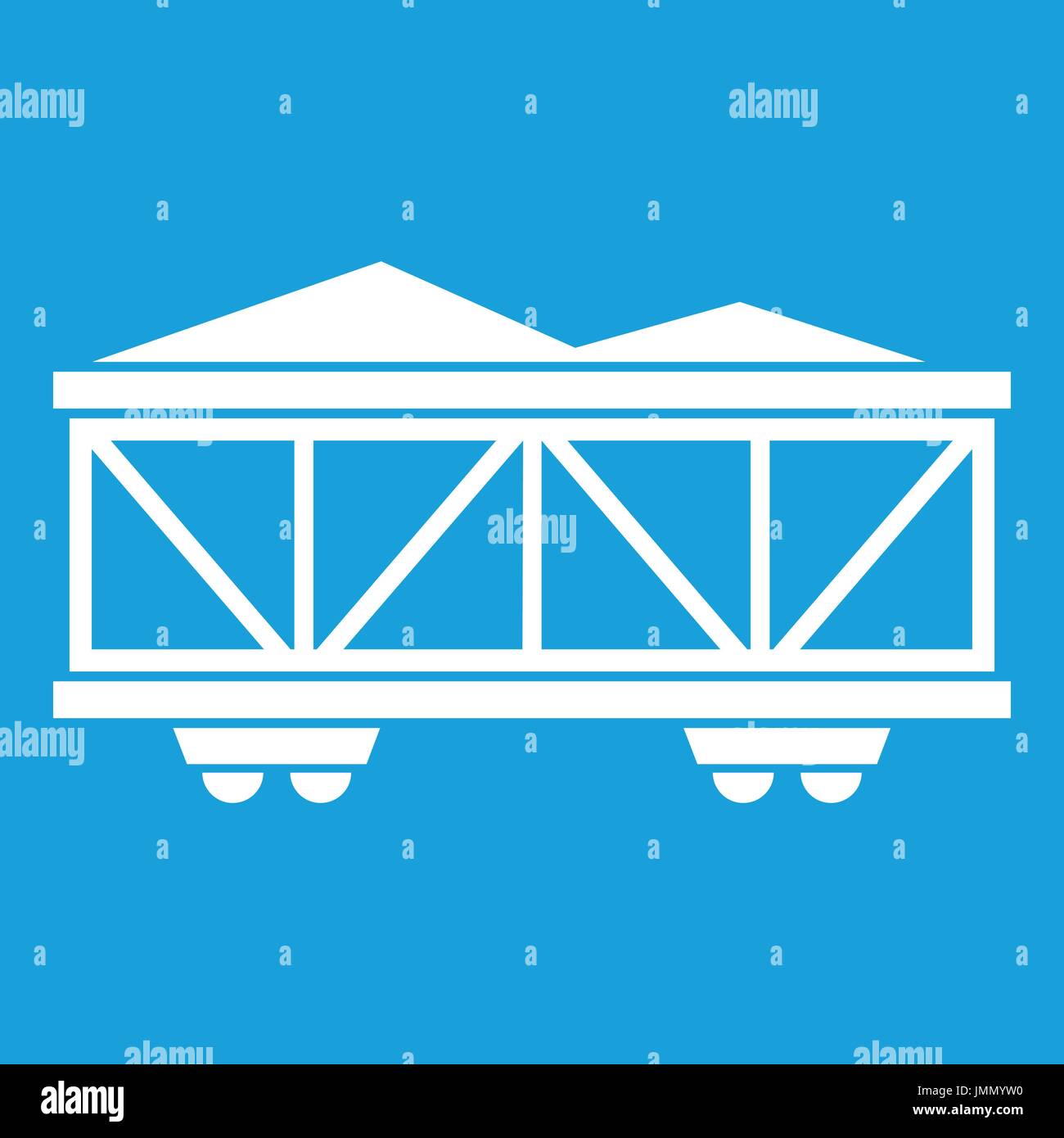 Train cargo wagon icon white Stock Vector Image & Art - Alamy