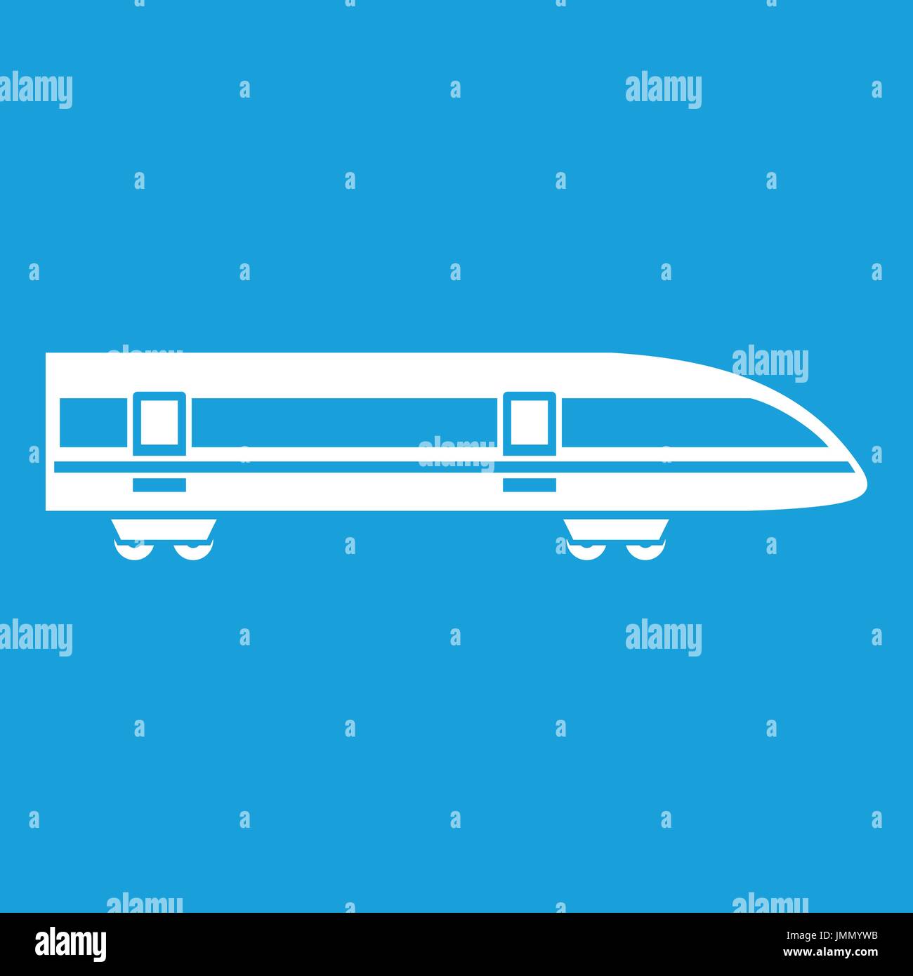Modern high speed train icon white Stock Vector Image & Art - Alamy