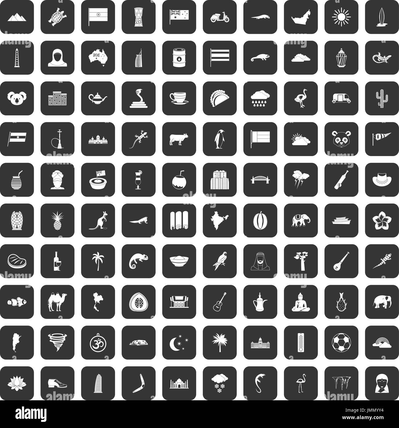 Animals australia map in Black and White Stock Photos & Images - Alamy