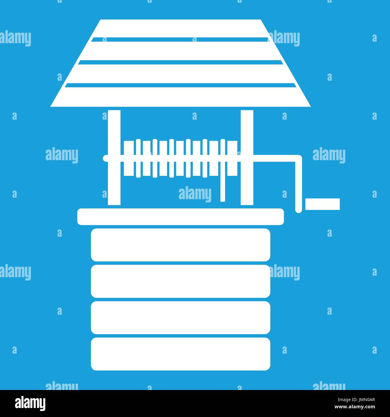 Water well icon white Stock Vector Image & Art - Alamy