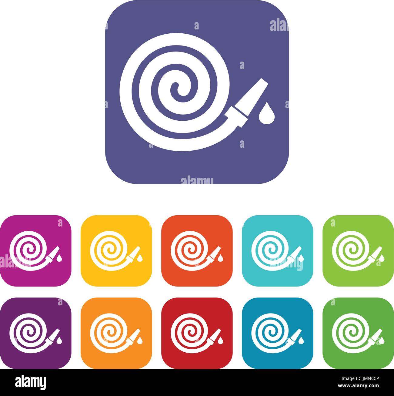 Garden hose icons set Stock Vector Image & Art - Alamy