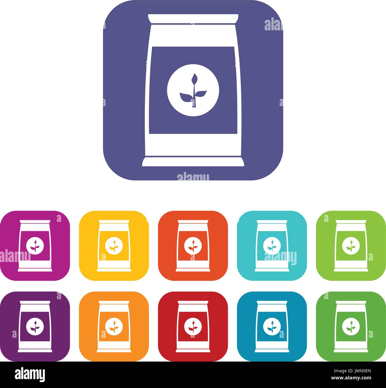 Flower seeds in package icons set Stock Vector Image & Art - Alamy