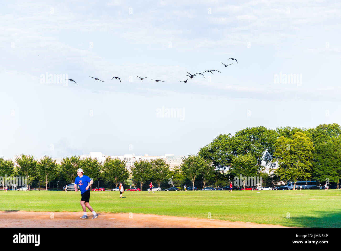 Group of people running overhead hi-res stock photography and images ...