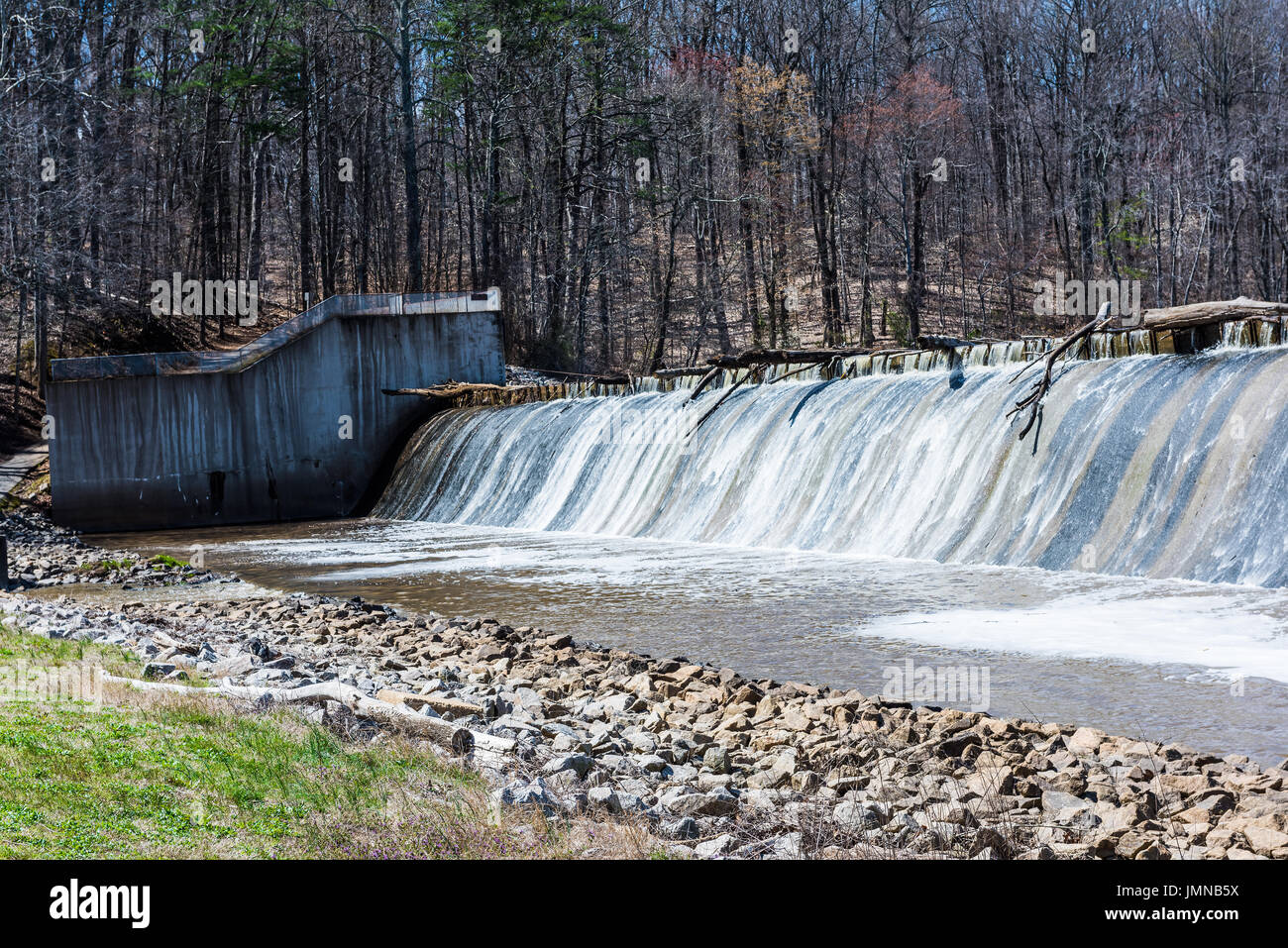 Small artificial waterfall in park hi-res stock photography and images ...