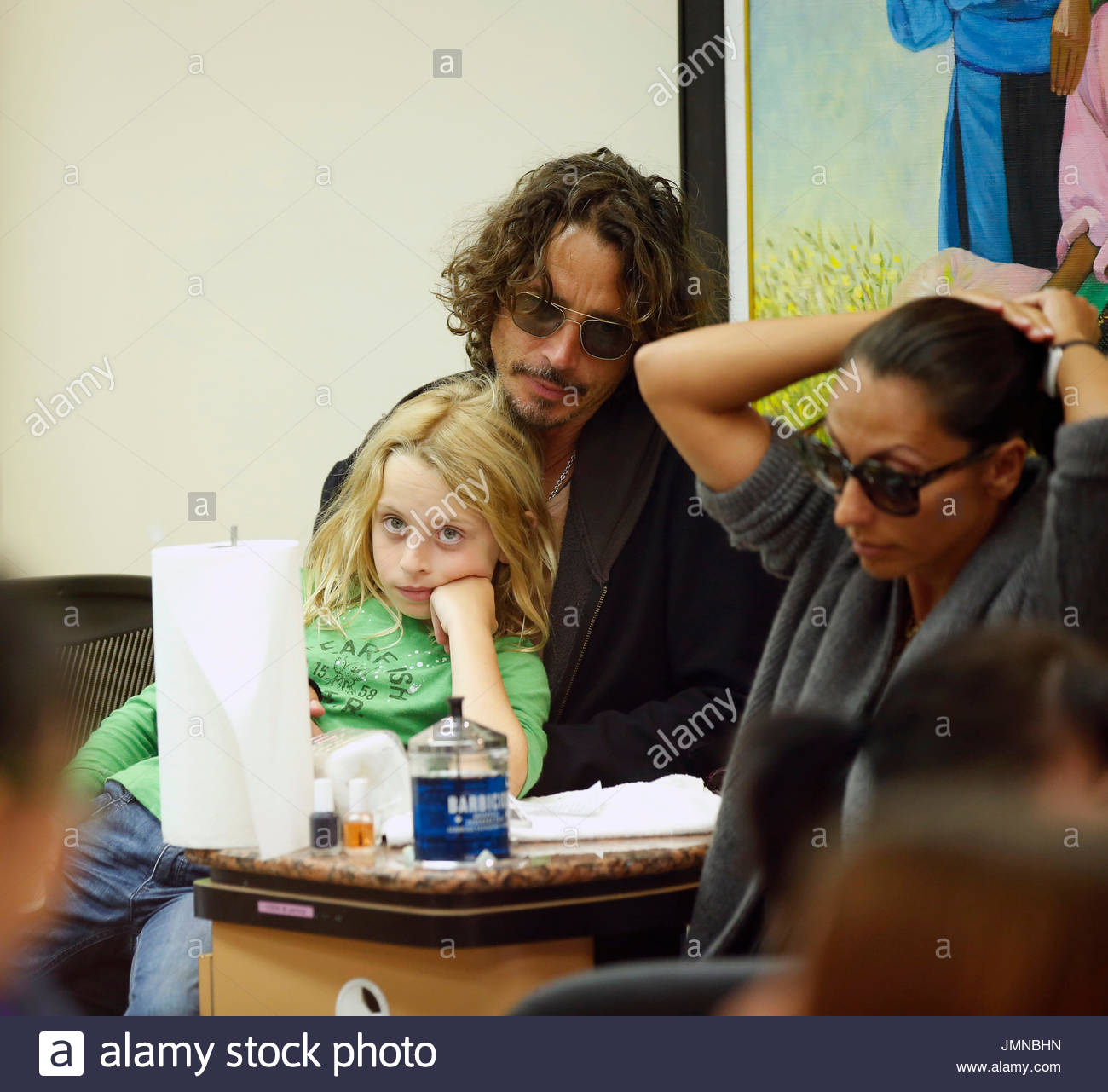 Chris Cornell And Wife Vicky Cornell Stock Photos & Chris Cornell And ...