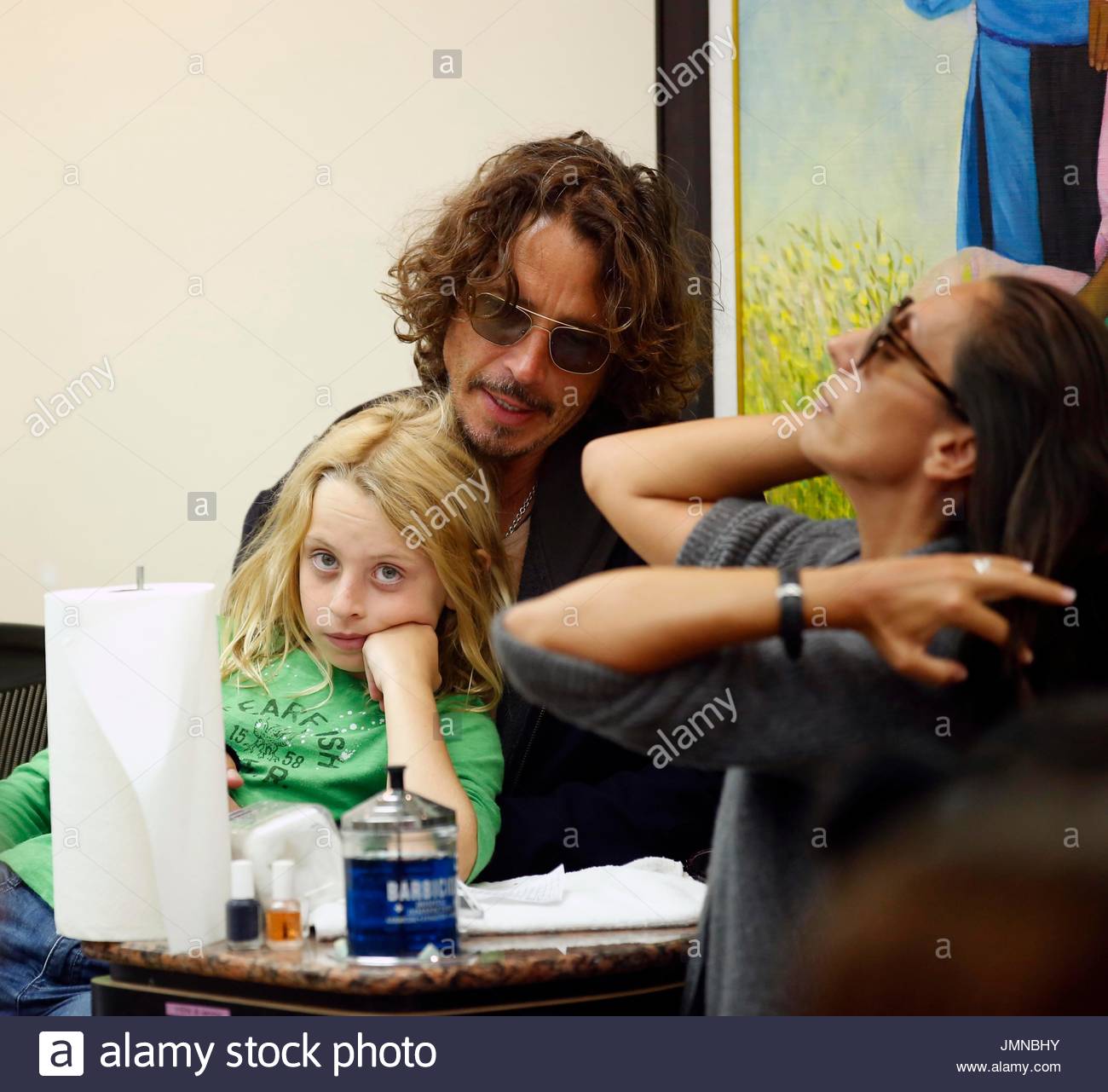 Chris Cornell And Wife Vicky Cornell Stock Photos & Chris Cornell And ...