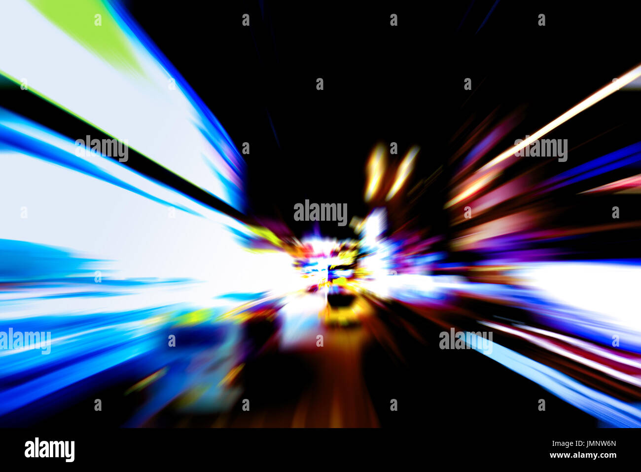 moving traffic light trails at night Stock Photo - Alamy