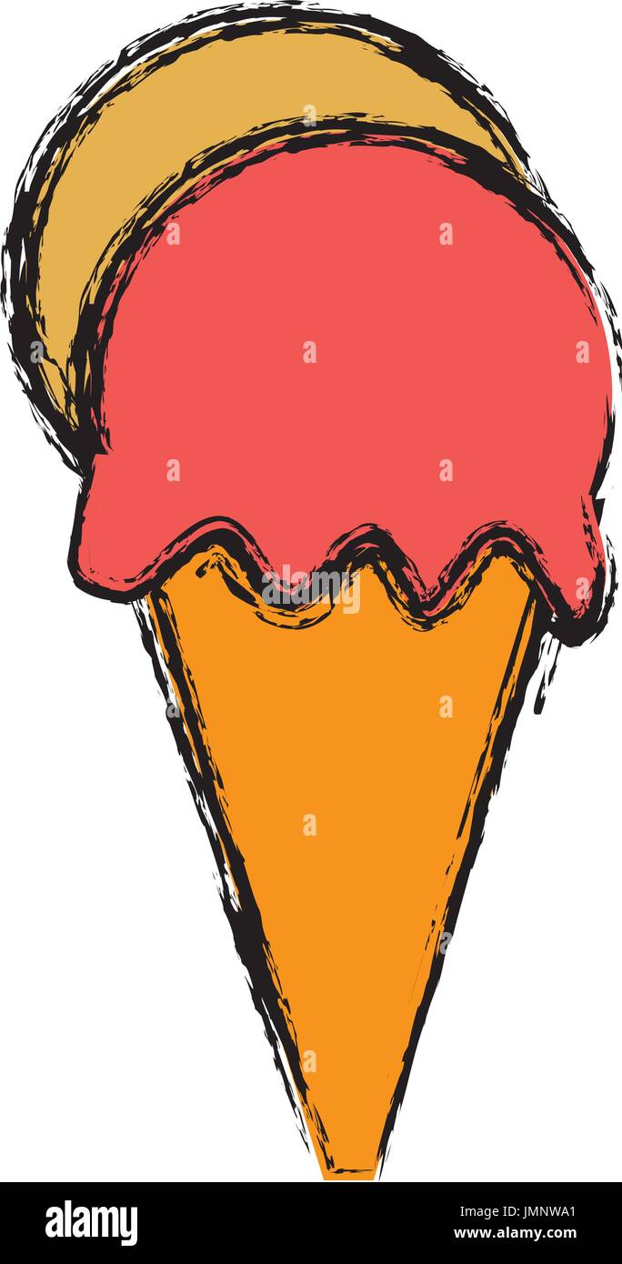ice cream icon over white background vector illustration Stock Vector ...