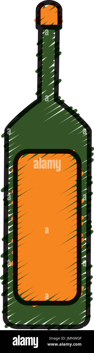 wine bottle icon over white background vector illustration Stock Vector ...