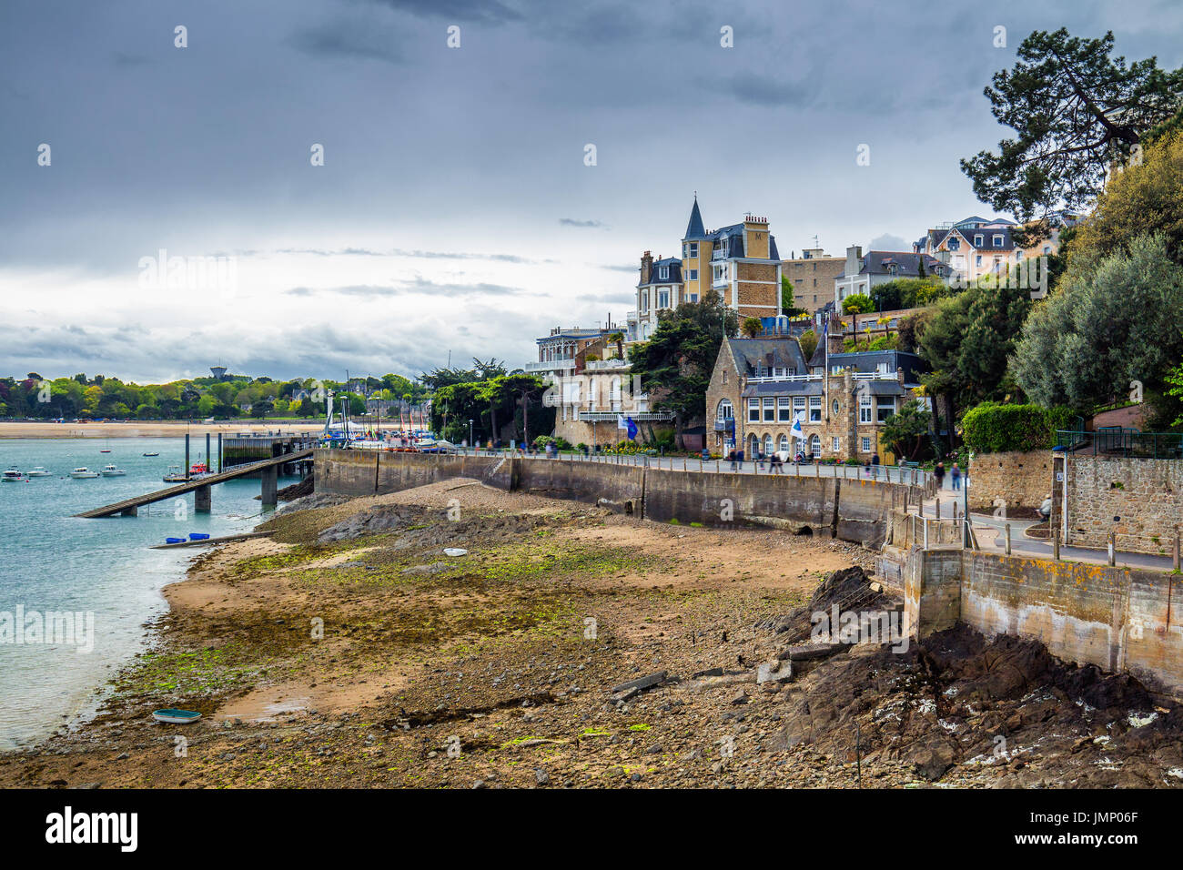 The magnificent old city of Dinard. Concept of Europe travel ...