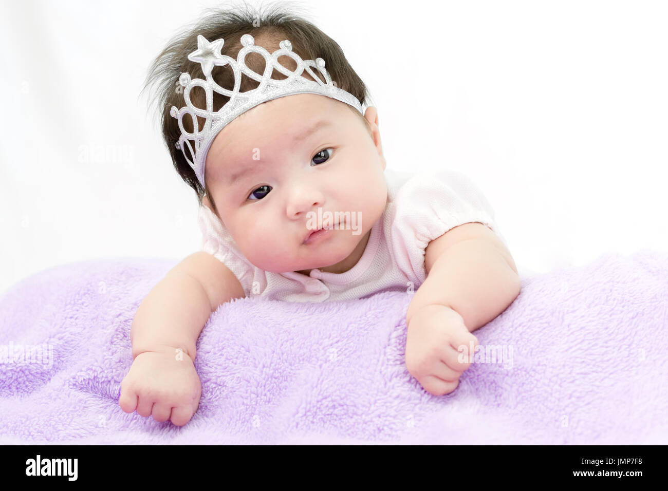 Baby wearing crown hi-res stock photography and images - Alamy