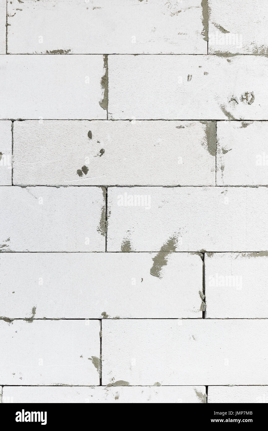 AAC brick in construction phase for wall panel Stock Photo - Alamy