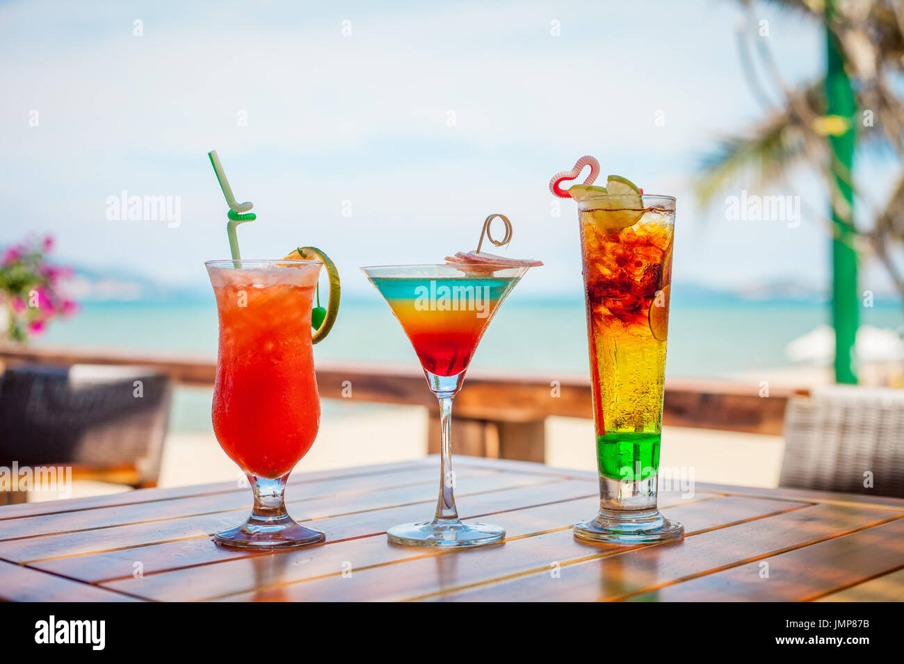 Red yellow green cocktails hi-res stock photography and images - Alamy
