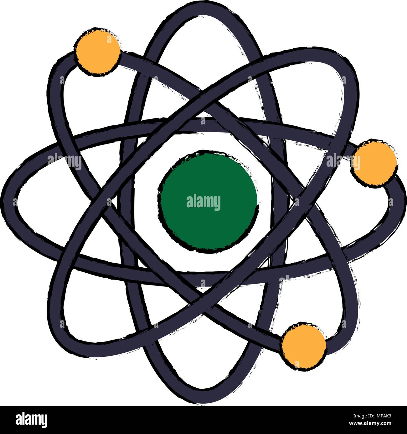 Atom scheme molecule particle Stock Vector Images - Alamy