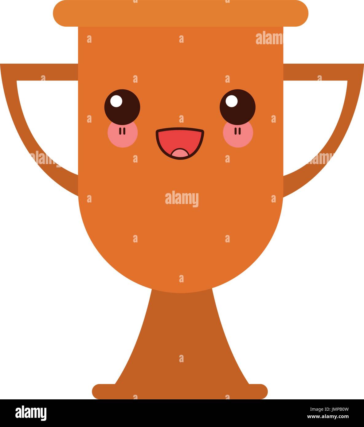 kawaii trophy school award celebration object Stock Vector Image & Art ...