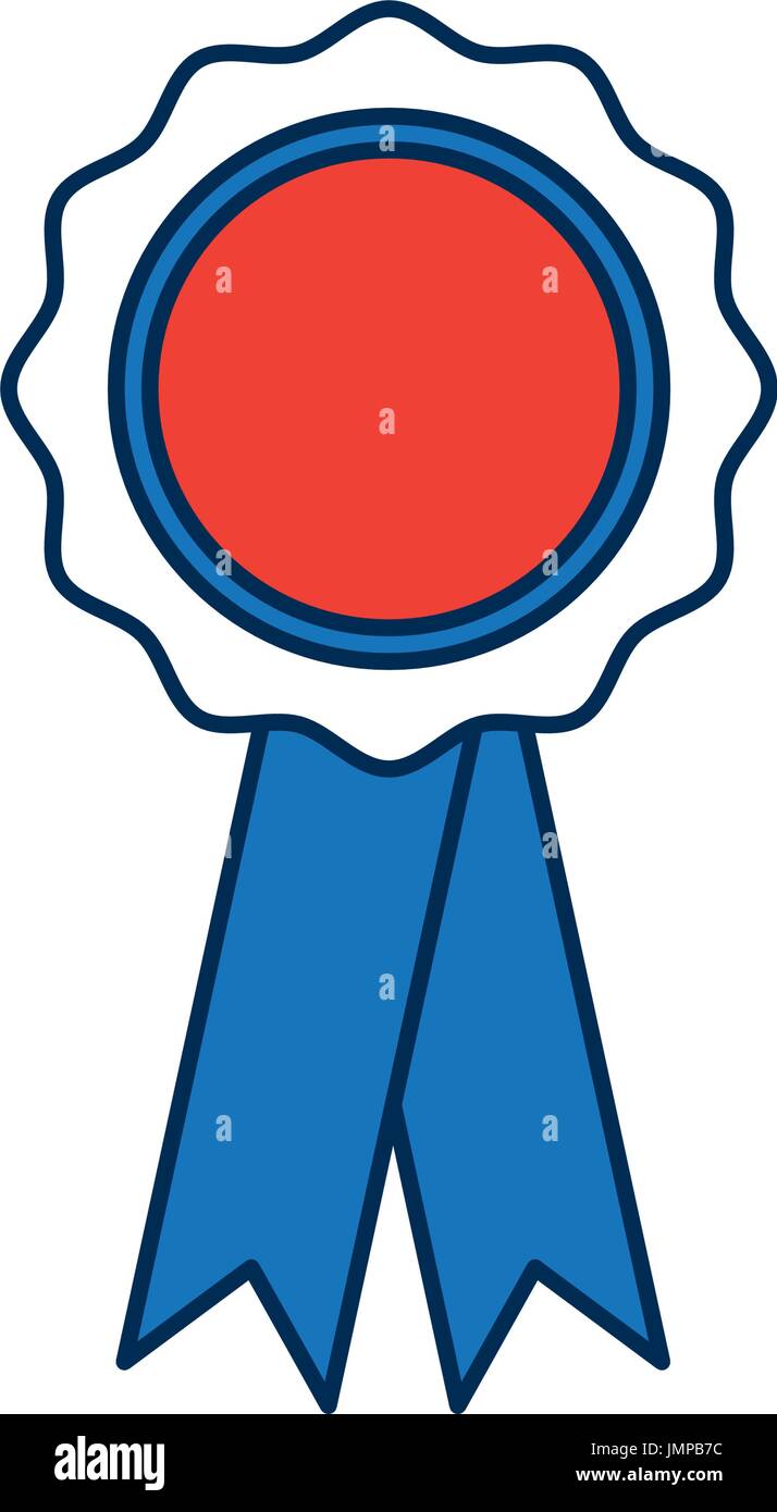 badge with ribbons winner medal Stock Vector Image & Art - Alamy