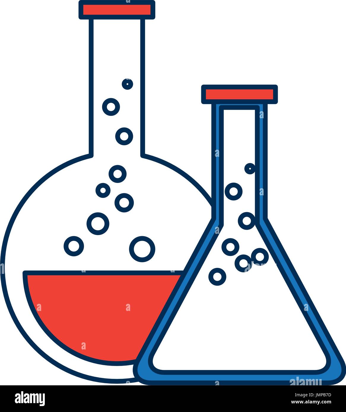 test tube flask glass laboratory equipment school Stock Vector Image ...