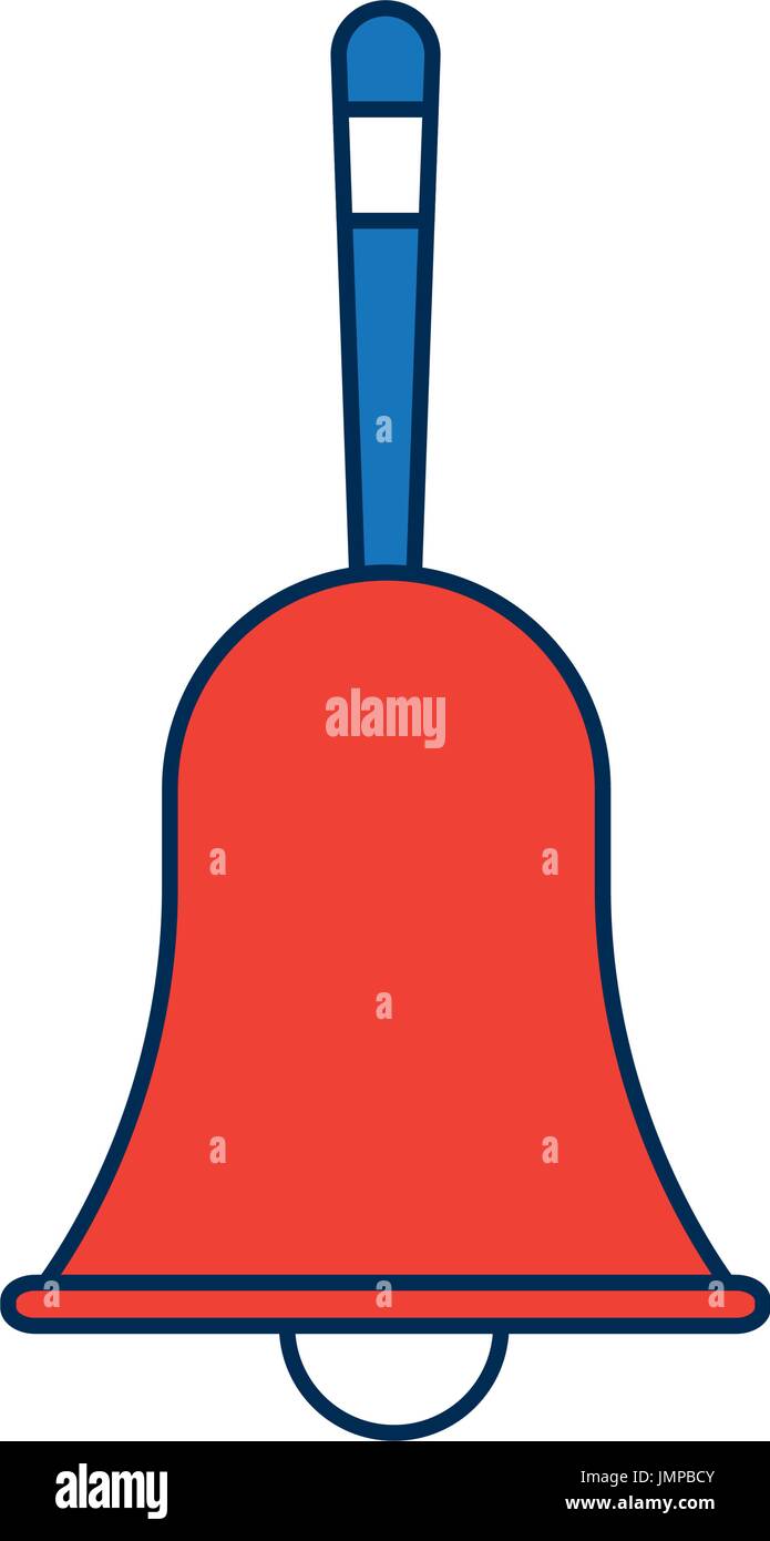 retro school bell handle clapper classic Stock Vector Image & Art - Alamy