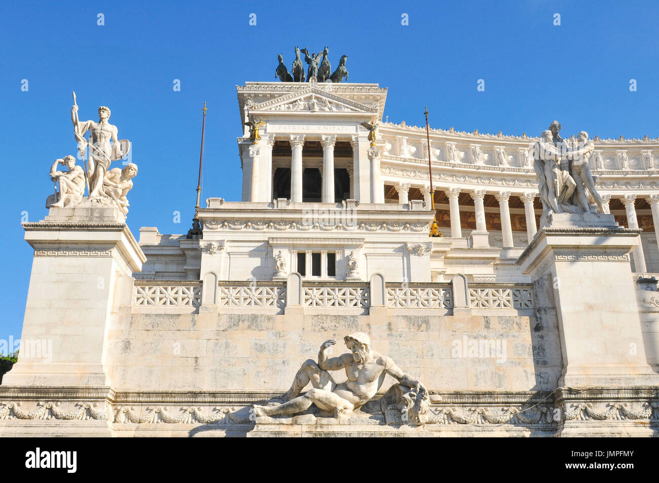 Italian architecture in Piazza Venezia, Rome Stock Photo - Alamy