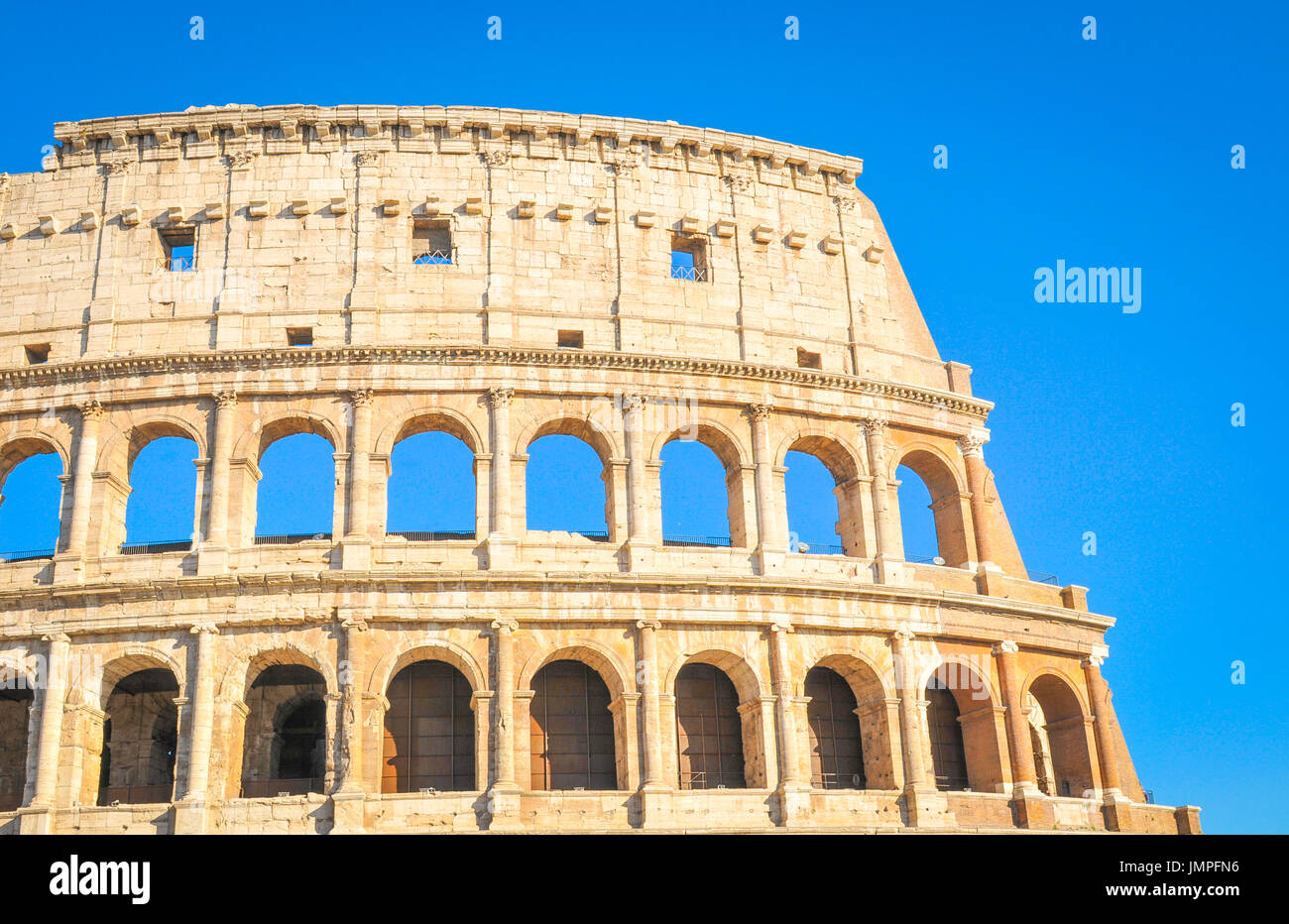 Architectural detail of Colosseum in Rome, Italy Stock Photo - Alamy