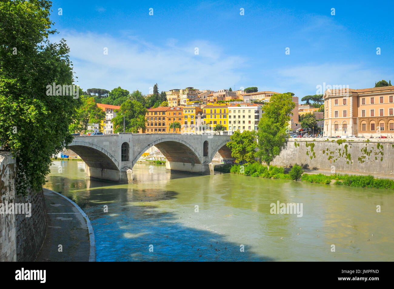 Cityscape with the river Tibre in Rome, Italy Stock Photo - Alamy