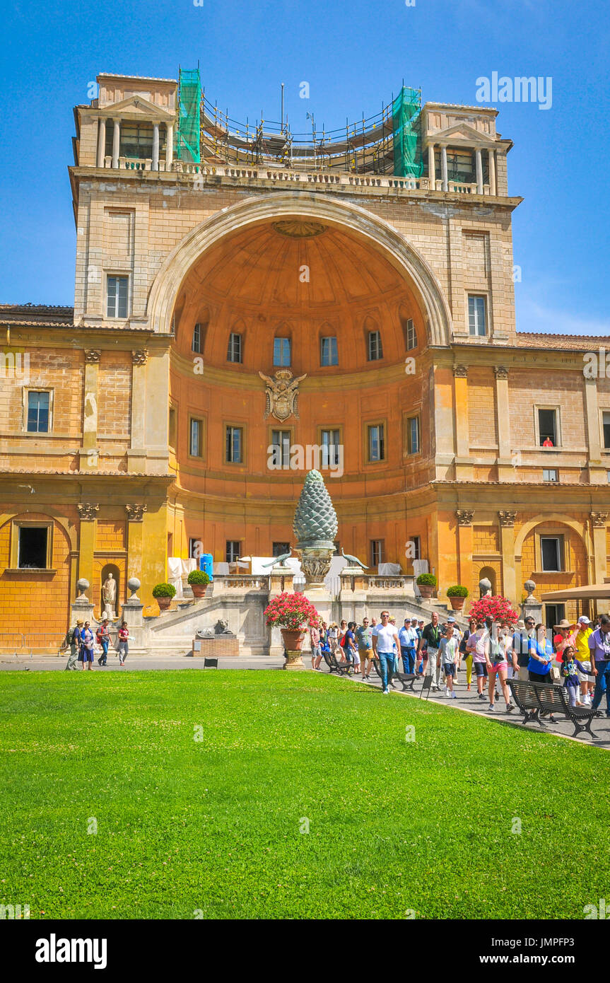 Vatican, Rome, Italy - June 21, 2016: Tourists visit the Vatican ...